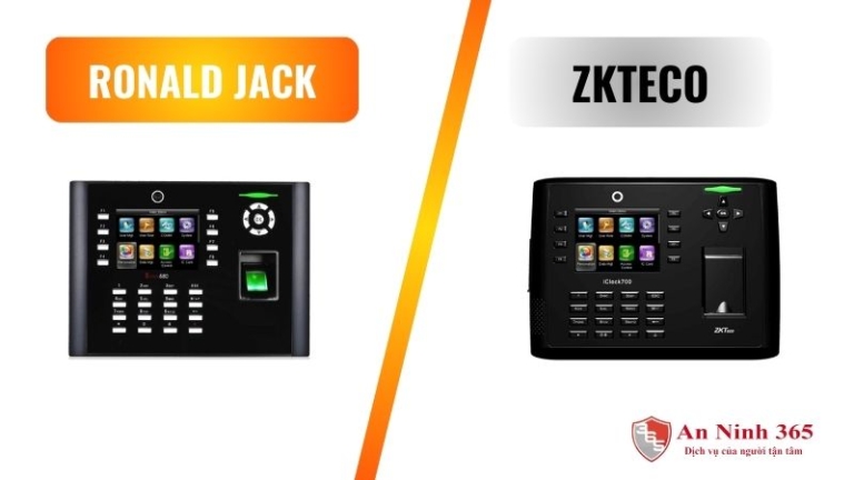 So sánh máy chấm công Ronald Jack và ZKTeco : Đâu là tốt hơn?